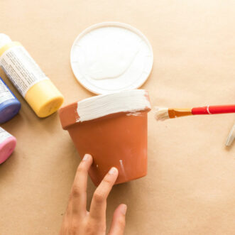 Drip Paint Pots Tutorial - Crafts by Amanda - Clay Pot Crafts