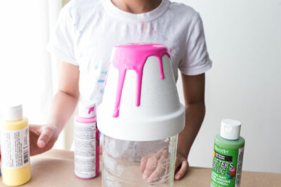 Drip Paint Pots Tutorial - Crafts by Amanda - Clay Pot Crafts