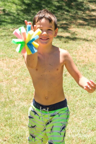 Sponge Bombs & Sponge Toss Water Game - Crafts by Amanda - Summer