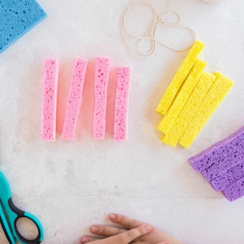 Sponge Bombs & Sponge Toss Water Game - Crafts by Amanda - Summer