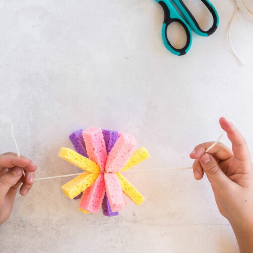 Sponge Bombs & Sponge Toss Water Game - Crafts by Amanda - Summer