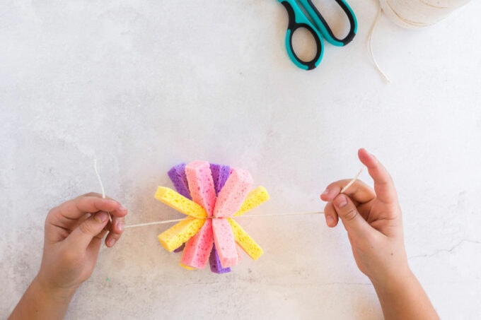 Sponge Bombs & Sponge Toss Water Game - Crafts by Amanda - Summer