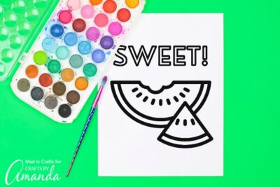 Summer Coloring Pages - Crafts by Amanda