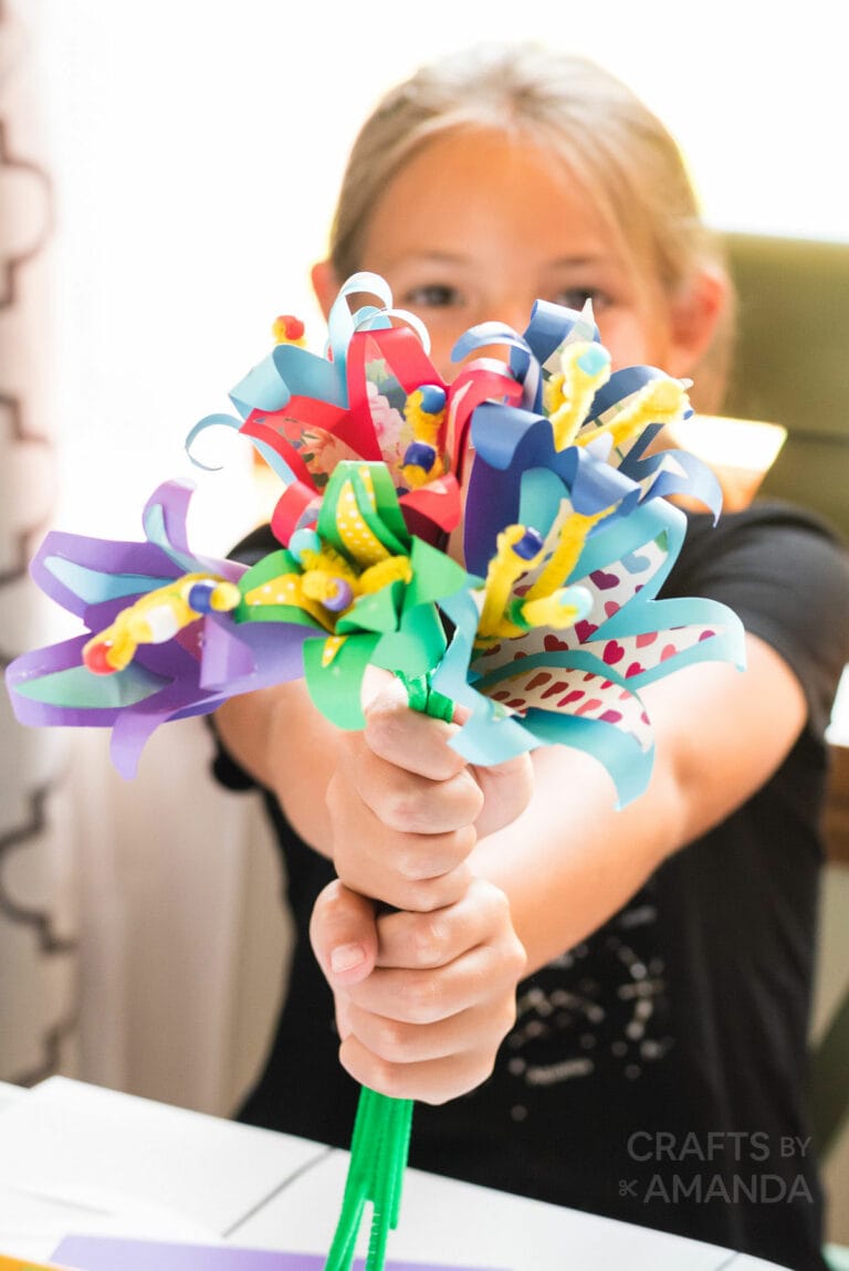 Tropical Paper Flowers - Crafts by Amanda - Summer Crafts