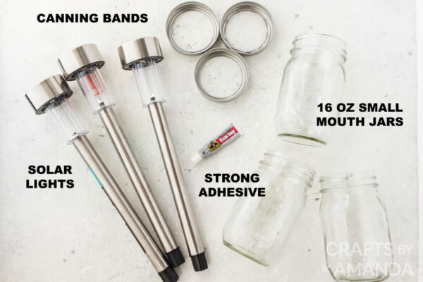 Mason Jar Solar Lights DIY - Crafts by Amanda - Mason Jar Crafts