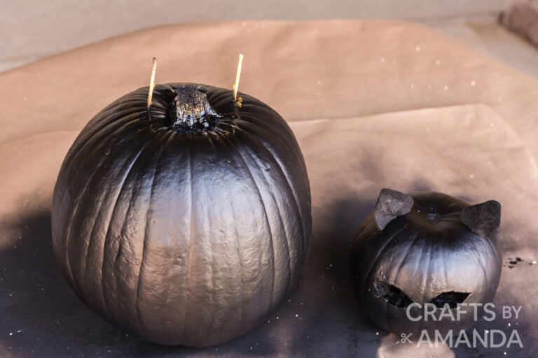 Black Cat Pumpkins - Crafts by Amanda - Halloween Crafts