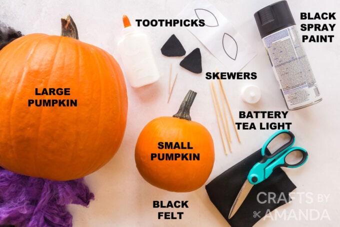 Black Cat Pumpkins - Crafts by Amanda - Halloween Crafts