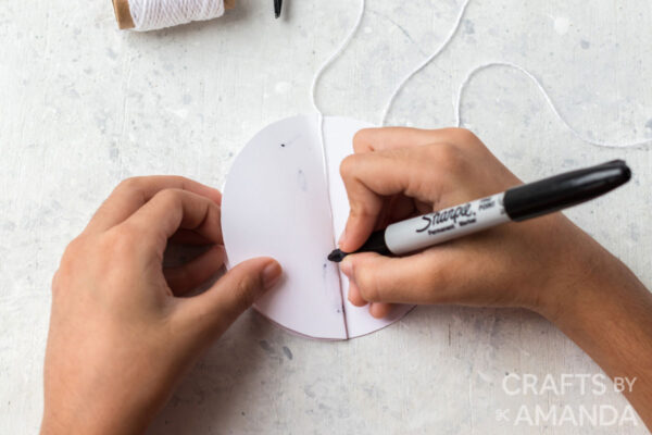 Twirling Paper Ghosts - Crafts by Amanda - Halloween Crafts