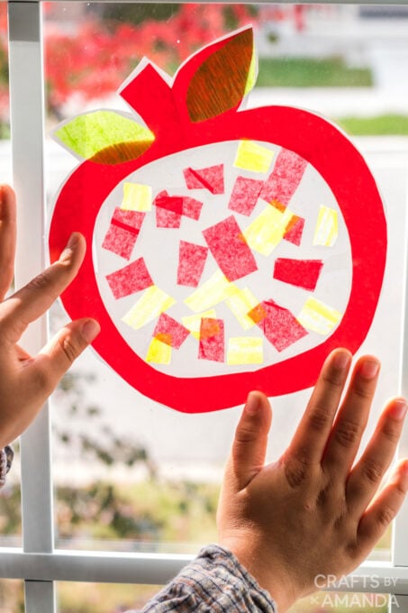 Fall Suncatchers: Apple, Acorn, Pumpkin - Crafts by Amanda