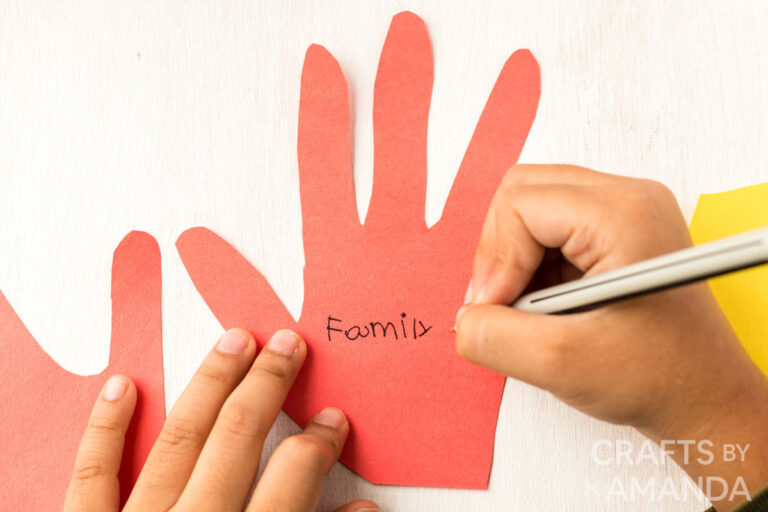 Thanksgiving Handprint Tree - Crafts by Amanda - Thanksgiving Crafts