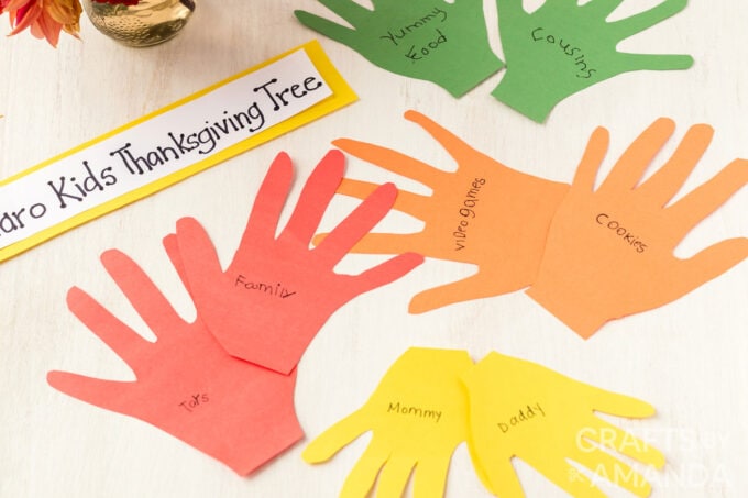 Thanksgiving Handprint Tree - Crafts by Amanda - Thanksgiving Crafts