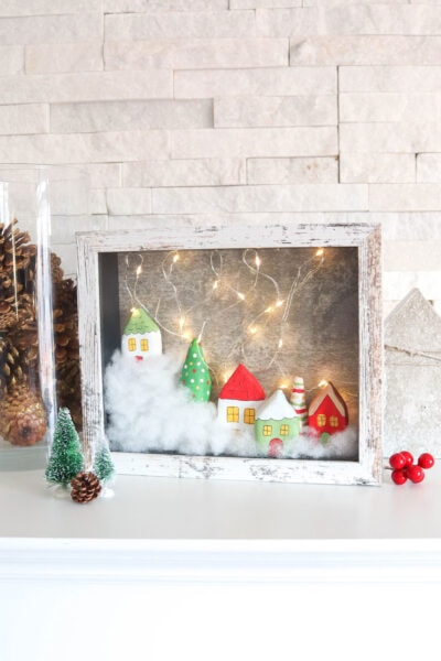 Christmas Village Shadowbox - Crafts by Amanda - Christmas Crafts