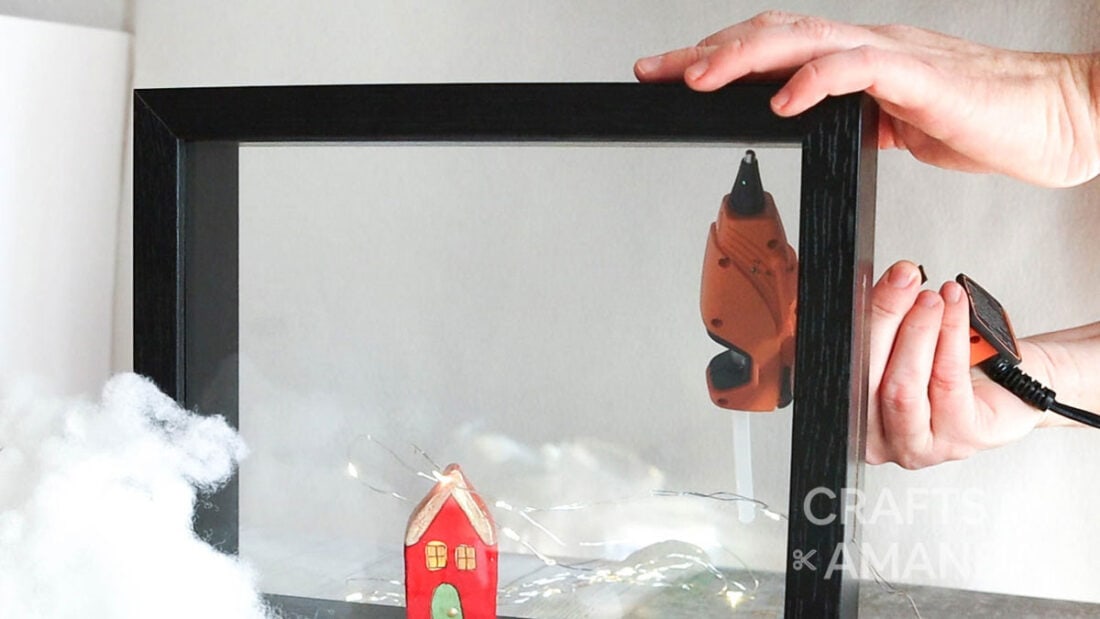 Christmas Village Shadowbox - Crafts by Amanda - Christmas Crafts