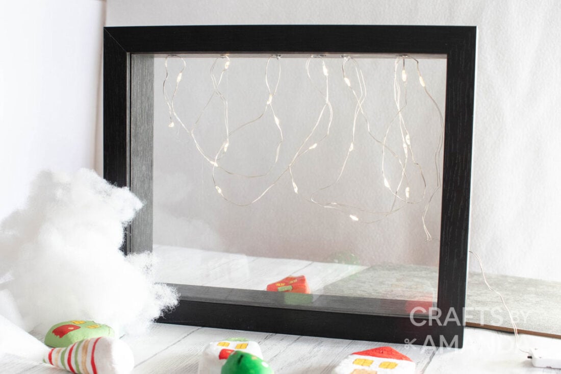Christmas Village Shadowbox - Crafts by Amanda - Christmas Crafts
