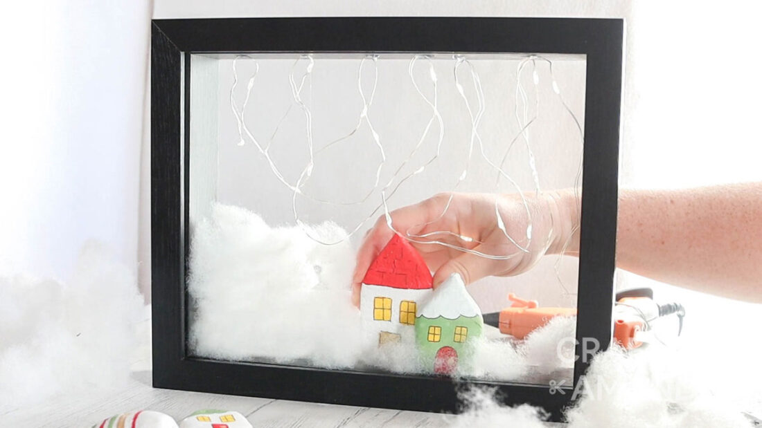 Christmas Village Shadowbox - Crafts by Amanda - Christmas Crafts