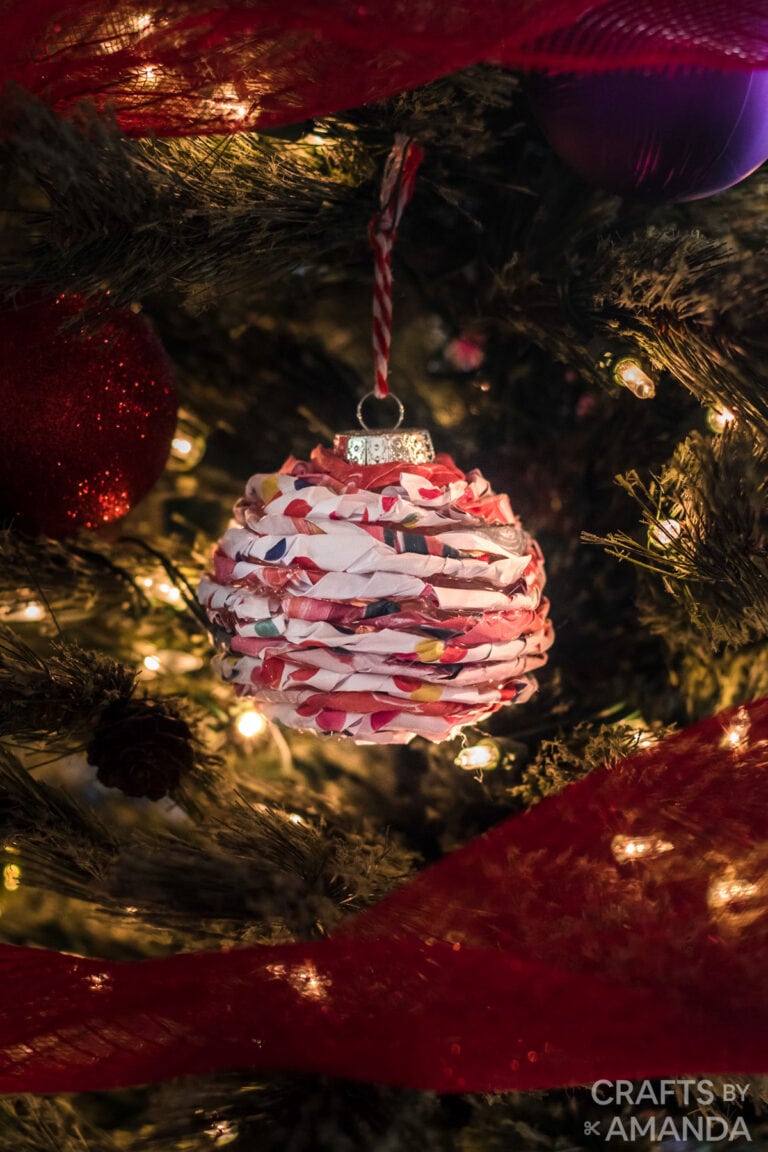 Twisted Paper Ornaments - Crafts by Amanda - Christmas Crafts