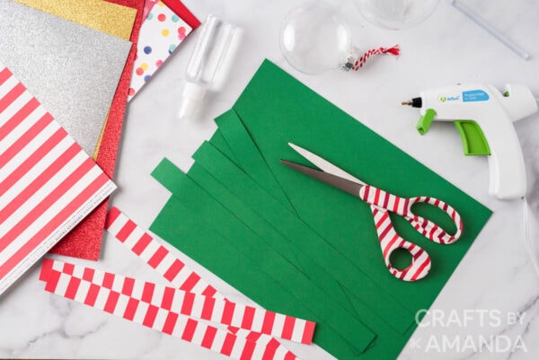 Twisted Paper Ornaments - Crafts by Amanda - Christmas Crafts