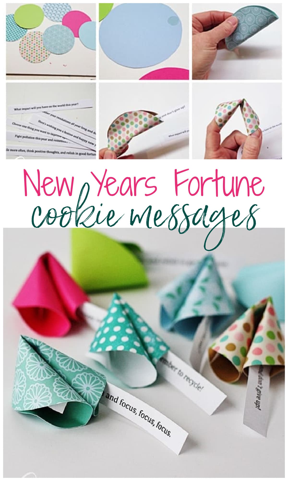 Fortune Cookie Messages: make fortune cookies from paper