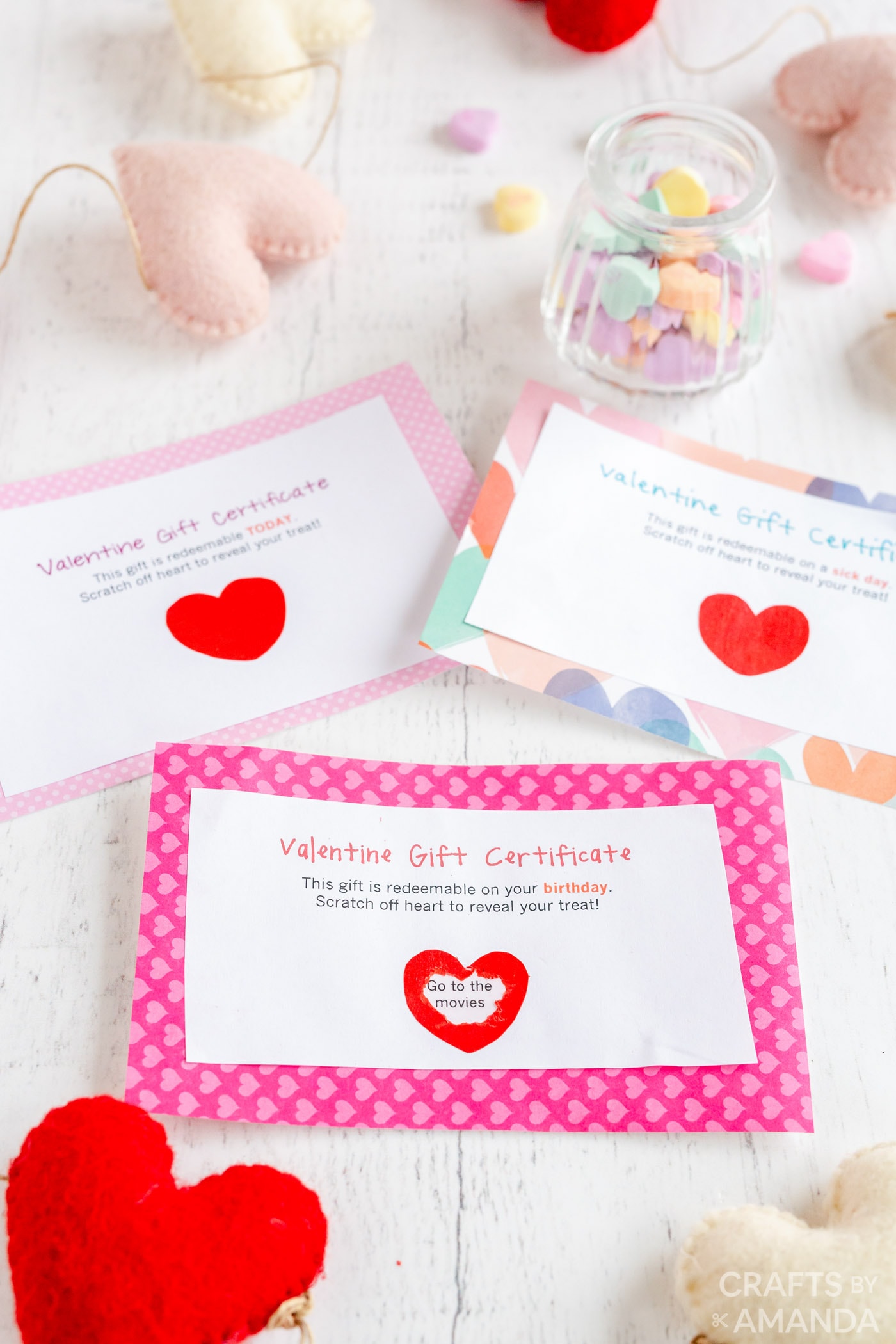 Scratch Off Valentine Gift Certificates: suprise your Valentine!