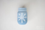 Snowflake Mason Jar Vases - Crafts by Amanda - Mason Jar Crafts