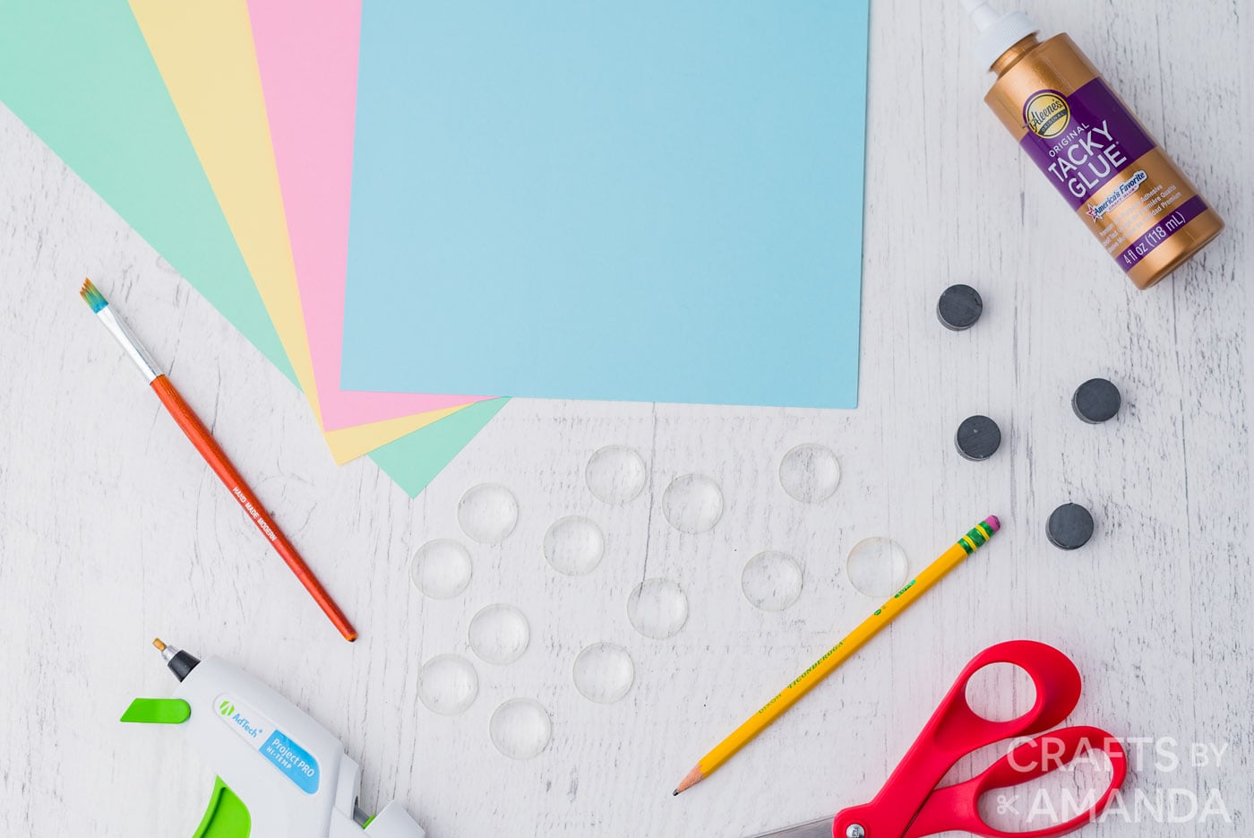 Conversation Marble Magnets: glass gem magnets for Valentine's Day