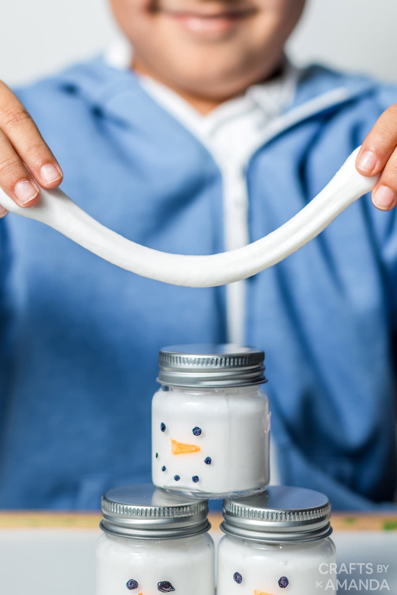 Snowman Slime - Crafts by Amanda