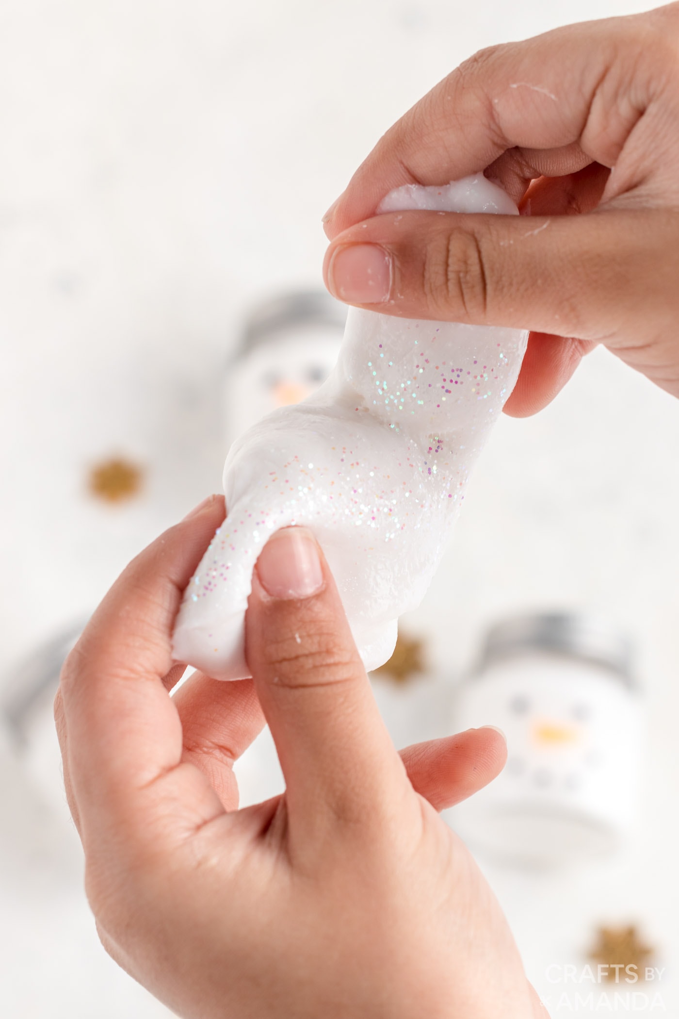 Snowman Slime - Crafts by Amanda
