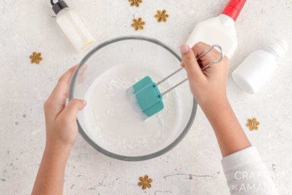 Snowman Slime - Crafts by Amanda