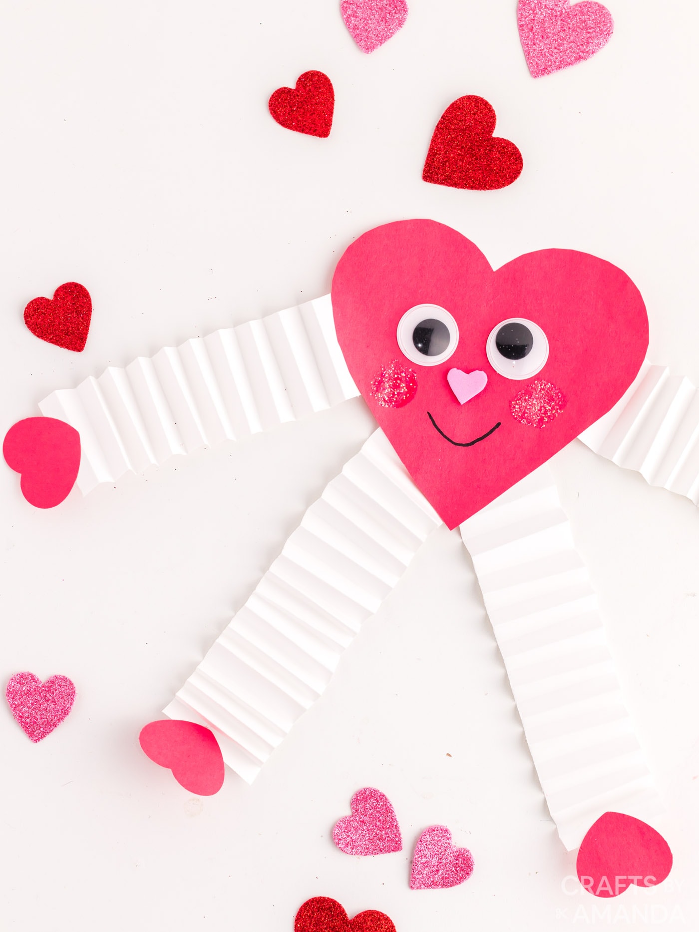 Valentine Accordion Craft - Crafts by Amanda