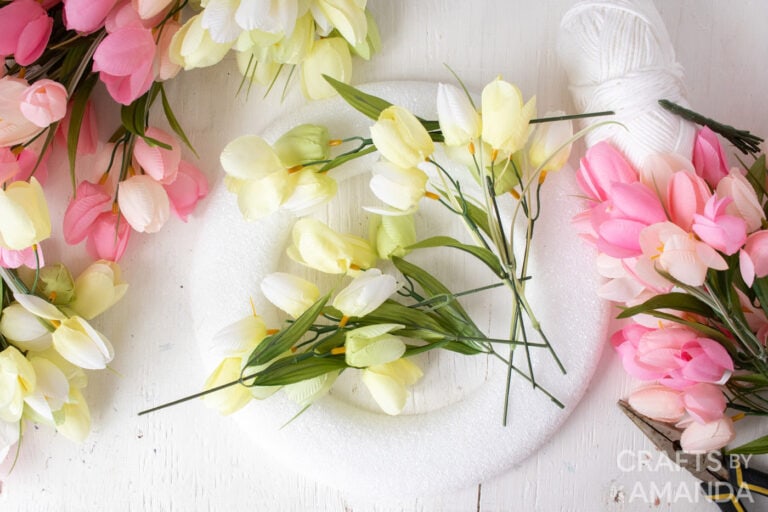 Tulip Wreath - Crafts by Amanda - Wreath Projects