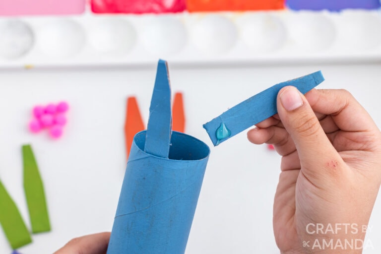 Cardboard Tube Bunny Rabbit Family - Crafts by Amanda