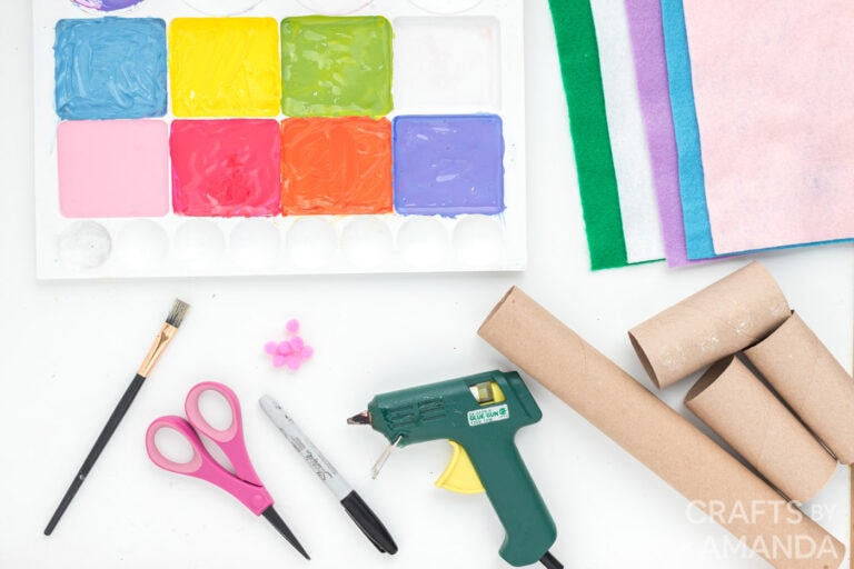 Cardboard Tube Bunny Rabbit Family - Crafts by Amanda