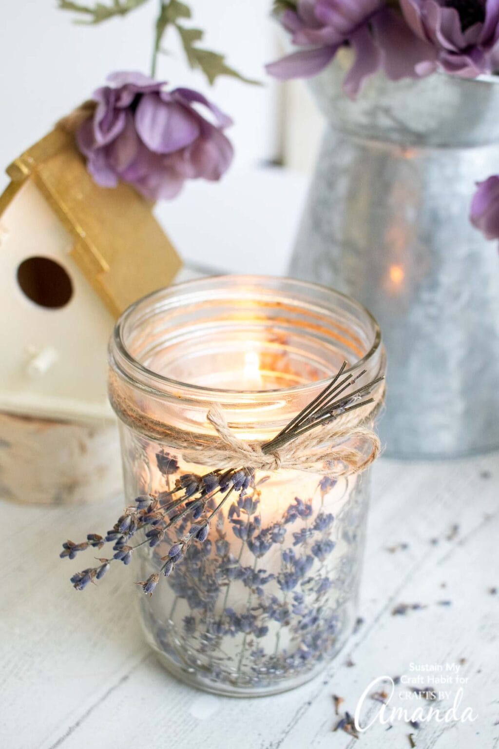Lavender Candles - Crafts by Amanda