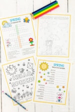 Spring Activity Sheets and Coloring Pages - Crafts by Amanda