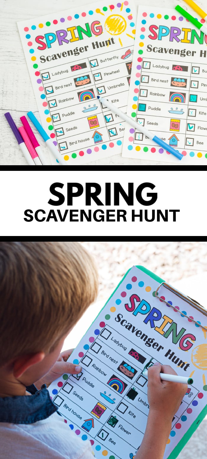 Spring Scavenger Hunt - Crafts by Amanda - Free Printables