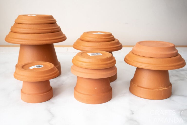 Clay Pot Toadstools - Crafts by Amanda - Clay Pot Crafts