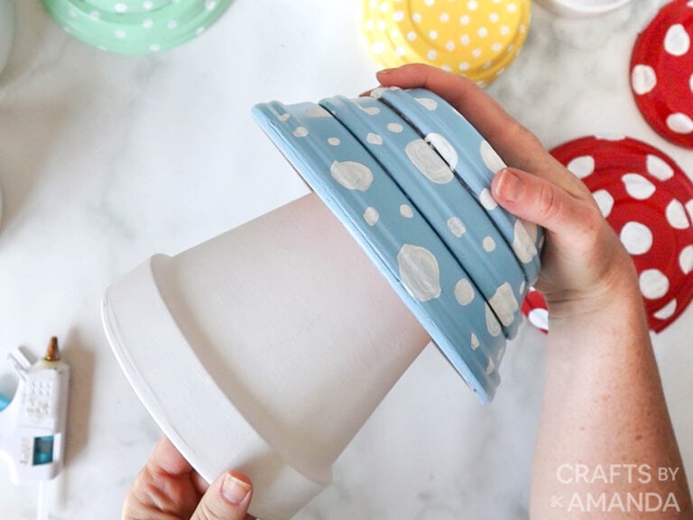 Clay Pot Toadstools - Crafts by Amanda - Clay Pot Crafts