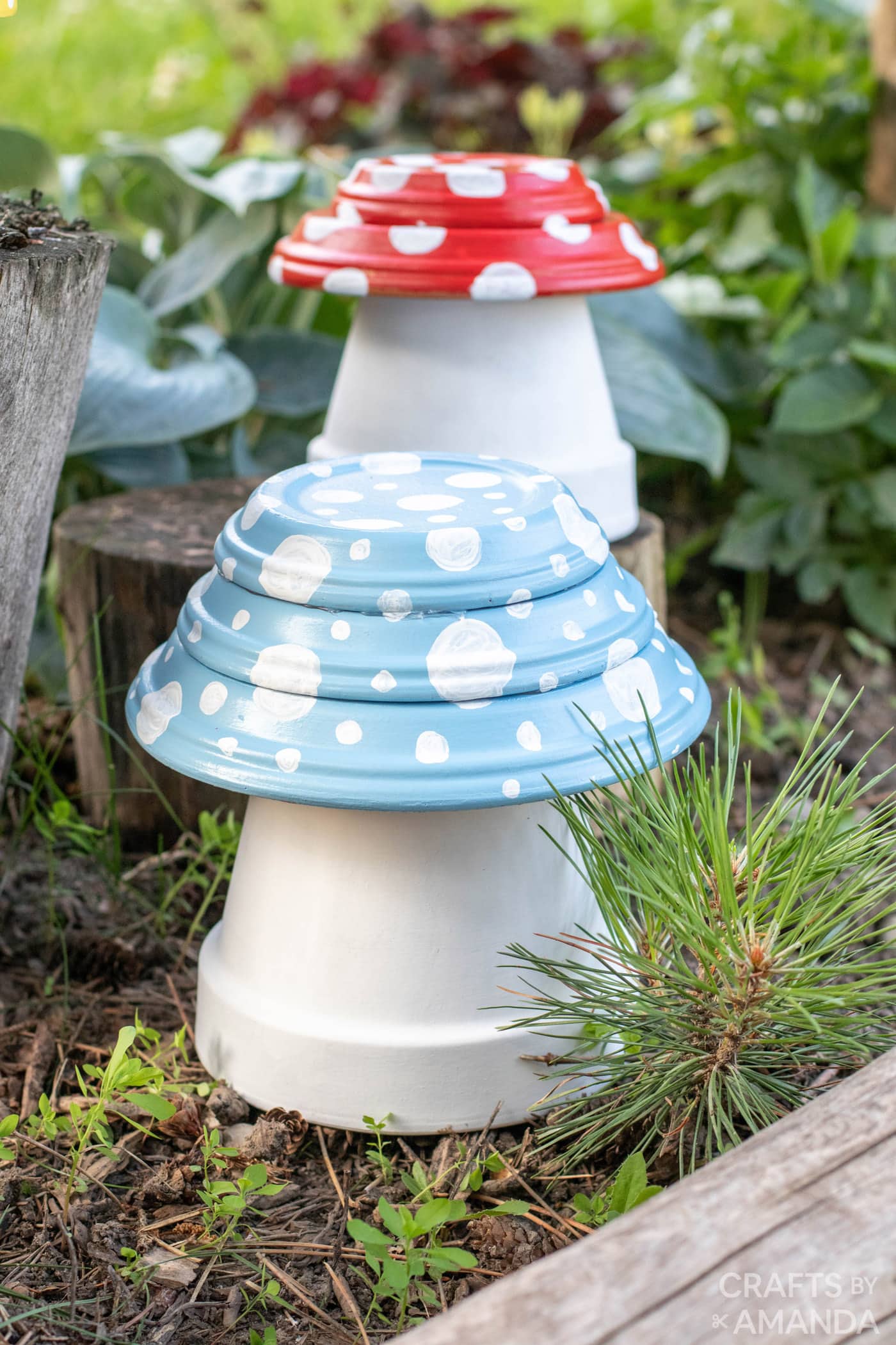 Clay Pot Toadstools - Crafts by Amanda - Clay Pot Crafts