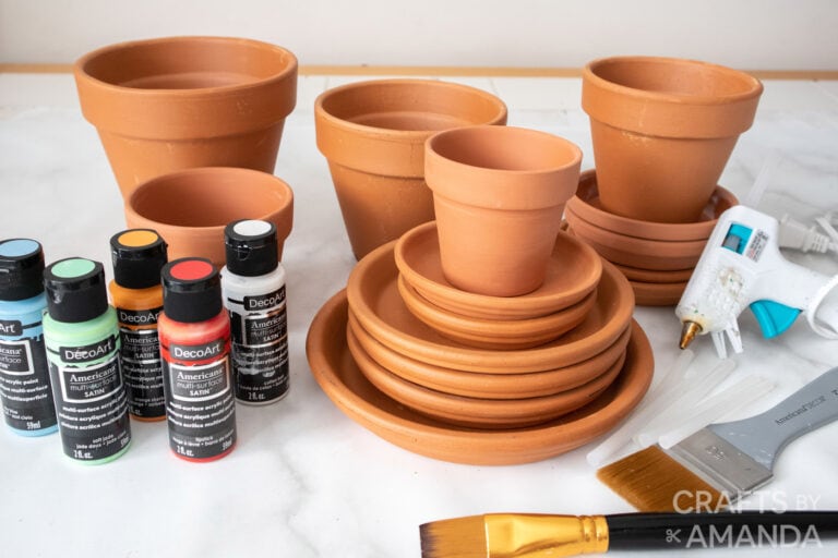 Clay Pot Toadstools - Crafts by Amanda - Clay Pot Crafts
