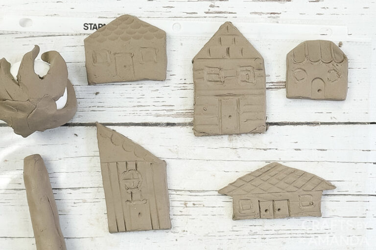 Mini Coastal Clay Houses - Crafts by Amanda - Beach Crafts