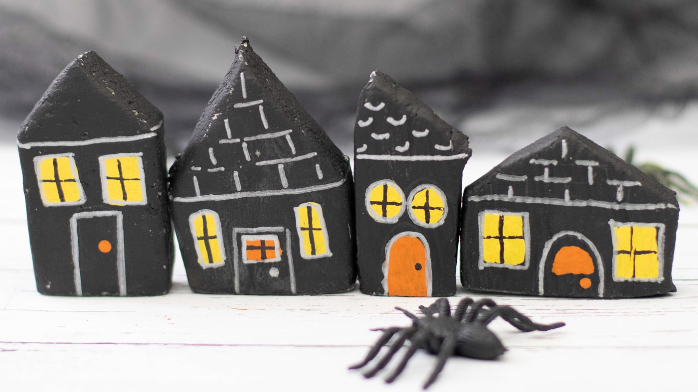 Salt Dough Haunted Houses - Crafts by Amanda