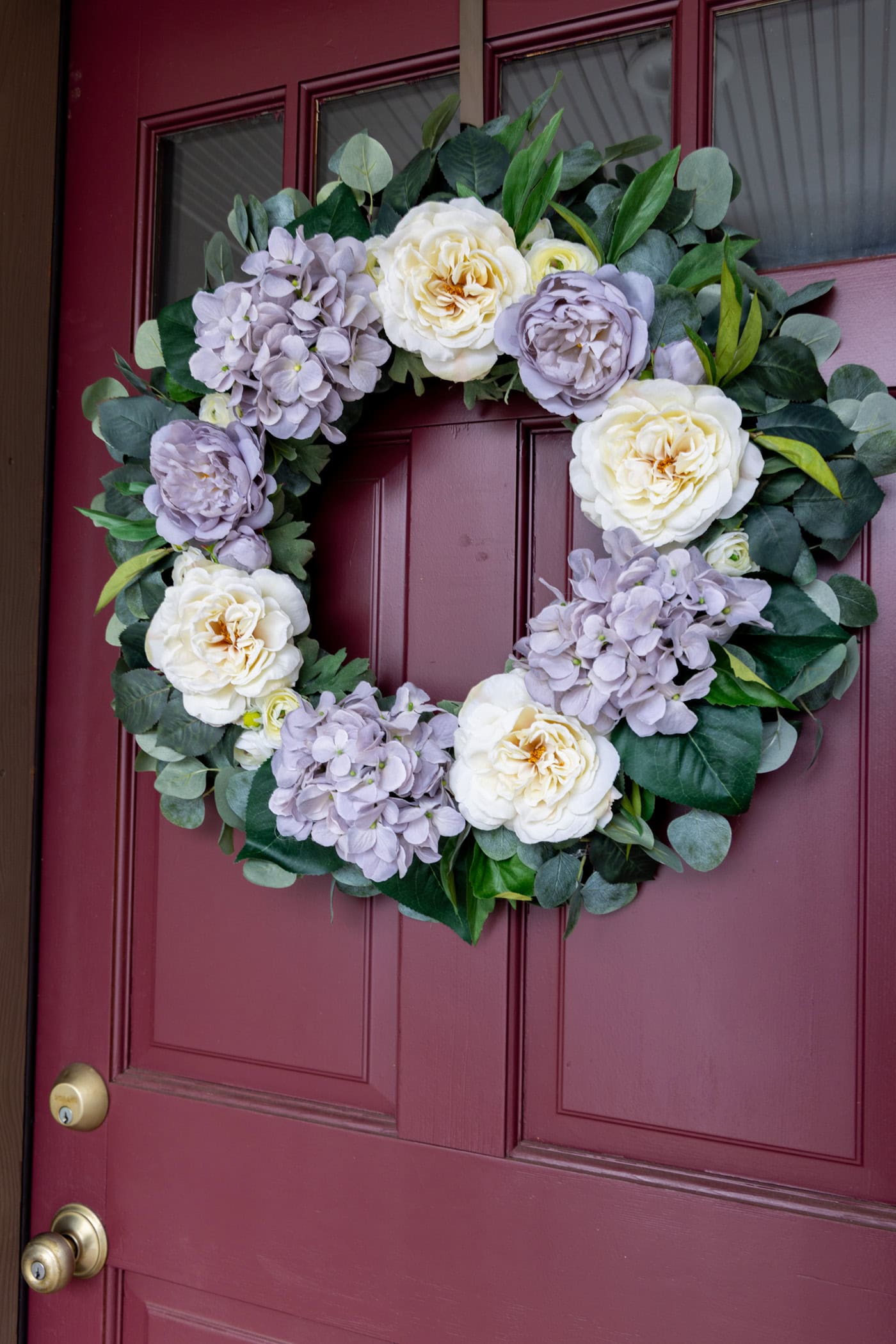 Hydrangea Wreath - Crafts by Amanda
