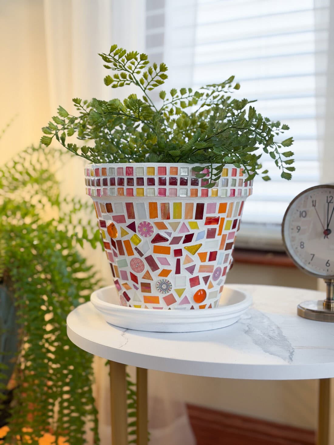 Mosaic Flower Pot - Crafts by Amanda